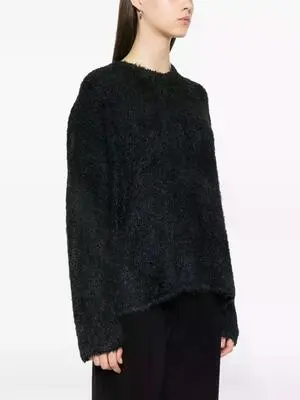 TOTEME Silk Sweater - Black