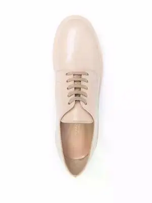 GIANVITO ROSSI Beige Leather Derby Shoes
