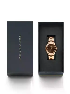 DANIEL WELLINGTON Iconic Link Amber 32mm Watch - Brown