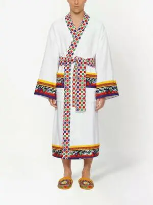 Dolce & Gabbana Terry Bath Robe - White