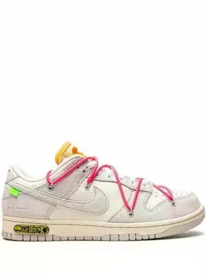 Nike X Off White Dunk Low Lot 17 Sneakers - Grey
