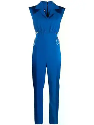 Moschino Sleeveless Drawstring Jumpsuit - Blue