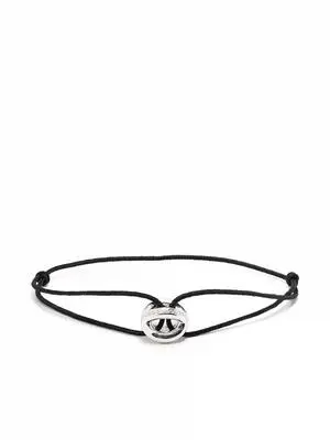 Le Gramme 3g Entrelacs Diamond Cord Bracelet - Silver