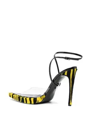 Gcds Zebra Rider 125mm Stiletto Sandals
