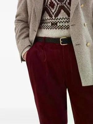 Brunello Cucinelli Pleated Tape Trousers