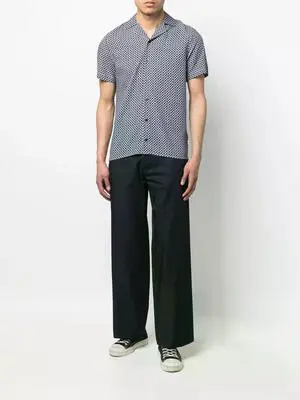 Orlebar Brown All-over Graphic-print Shirt - Blue