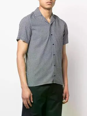 Orlebar Brown All-over Graphic-print Shirt - Blue