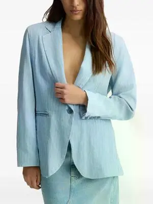 Liu Jo Pinstripe Denim Blazer