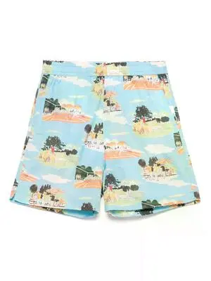 Drole De Monsieur Le Short Plage Swim Shorts - Blue