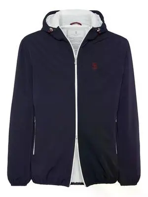 Brunello Cucinelli Zip-up Bomber Jacket - Blue