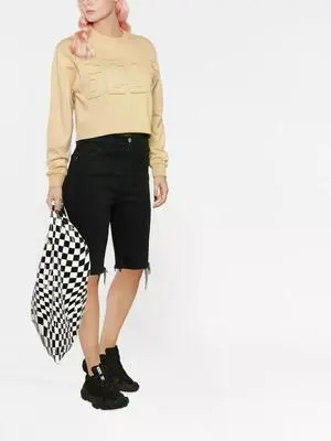 Gcds Cropped Logo Sweatshirt