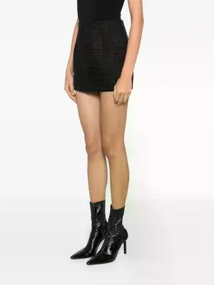 Wardrobe.NYC Contour Mini Skirt - Black