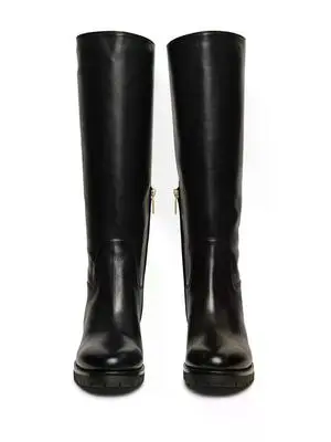 Santoni Knee-length Leather Boots