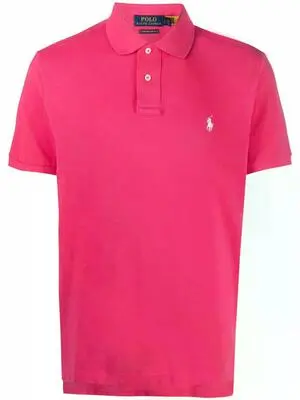 Polo Ralph Lauren Piqué Embroidered Polo Shirt - Pink
