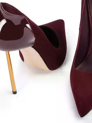 LE SILLA Petalo 120mm Leather Pumps - Red