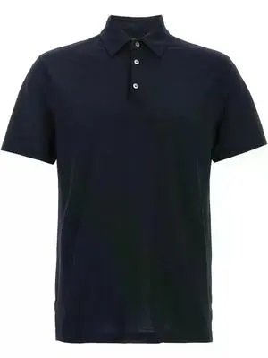 ZANONE Ice Cotton Polo Shirt - Blue