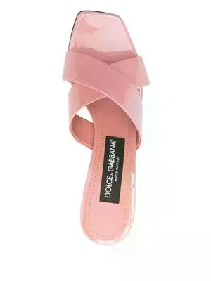 Dolce & Gabbana 75mm Branded Heel Mules