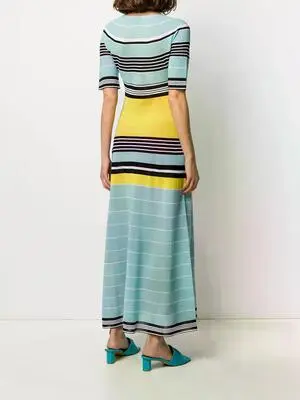 LANVIN Striped Long Knitted Dress