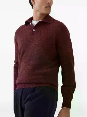 Brunello Cucinelli Mélange-effect Polo Shirt
