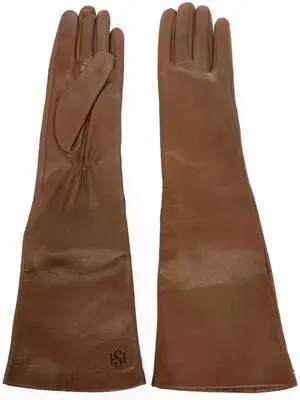 HANDSOME STOCKHOLM Long Lined Gloves - Brown