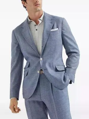 Brunello Cucinelli Checked Blazer