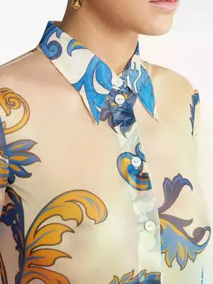 Etro Floral Print Shirt Dress