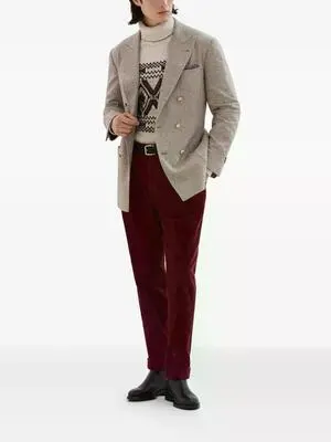 Brunello Cucinelli Jacquard Turtleneck Sweater