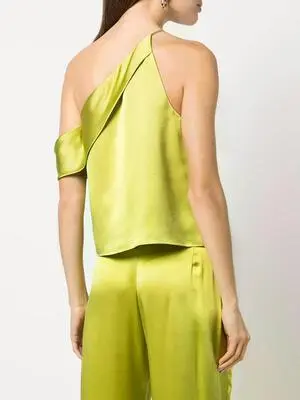 Michelle Mason Draped Cowl Asymmetrical Top