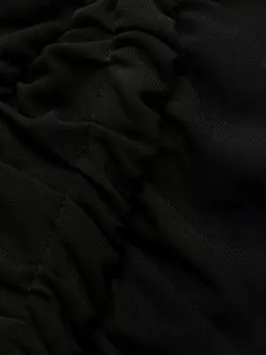 Off-White Asymmetric Ruched Minidress