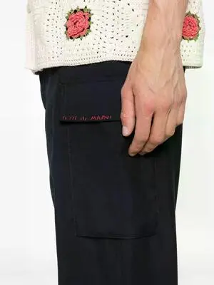 Marni Logo-embroidered Cargo Trousers