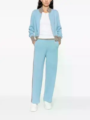 BARRIE Cashmere Stripe Detail Trousers