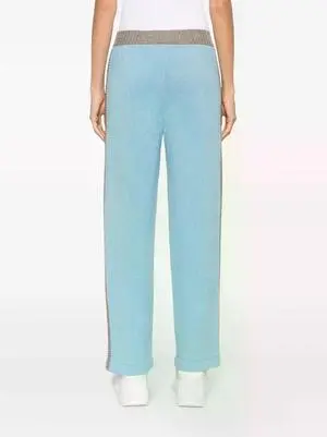 BARRIE Cashmere Stripe Detail Trousers