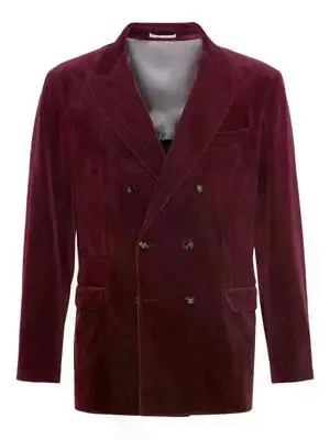 Brunello Cucinelli Corduroy Blazer - Red