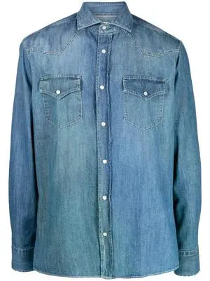 Brunello Cucinelli Button-up Cotton Denim Shirt