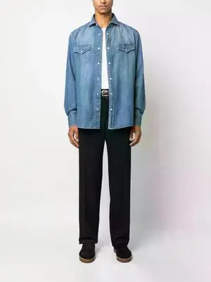 Brunello Cucinelli Button-up Cotton Denim Shirt