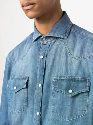 Brunello Cucinelli Button-up Cotton Denim Shirt