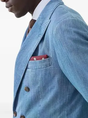 Brunello Cucinelli Silk Pocket Square - Red