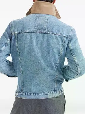 Brunello Cucinelli Denim Jacket With Suede Collar