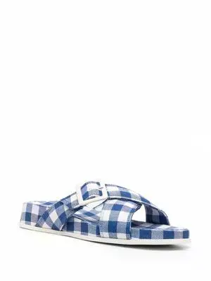 Camper Atonik Gingham-check Sandals