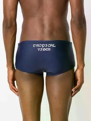 AMIR SLAMA Tropical Vibes Swim Trunks
