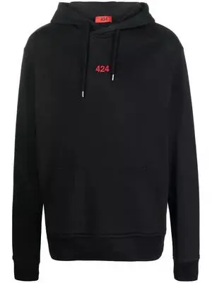 424 Logo-embroidered Drawstring Hoodie