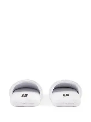 Dolce & Gabbana Leopard-print Terry Slippers - White