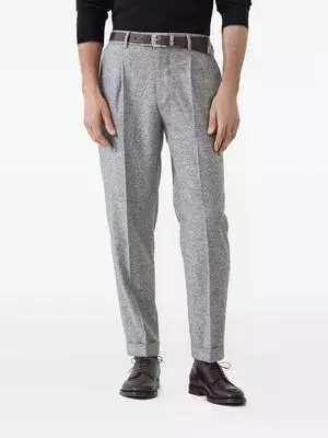 Brunello Cucinelli Sharkskin Trousers - Grey
