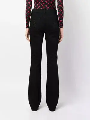 Philipp Plein Skull Flared High-waisted Jeans