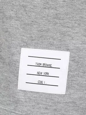 Thom Browne Patch-pocket T-shirt - Grey