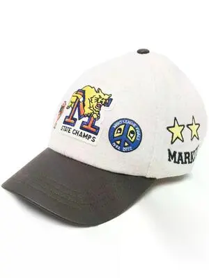 MARKET Felted Cap With Patch Details - Neutrals