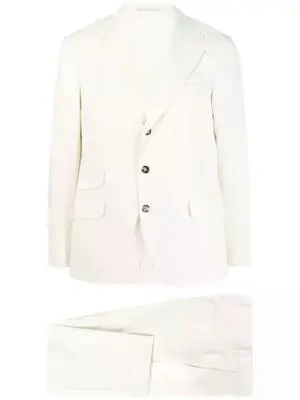 Brunello Cucinelli Single-breasted Suit - Neutrals