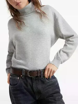 Brunello Cucinelli Grained Leather Belt - Brown