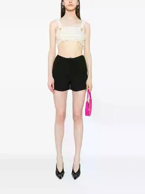 EDWARD ACHOUR PARIS Bow-detail Pleated Shorts