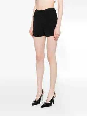 EDWARD ACHOUR PARIS Bow-detail Pleated Shorts
